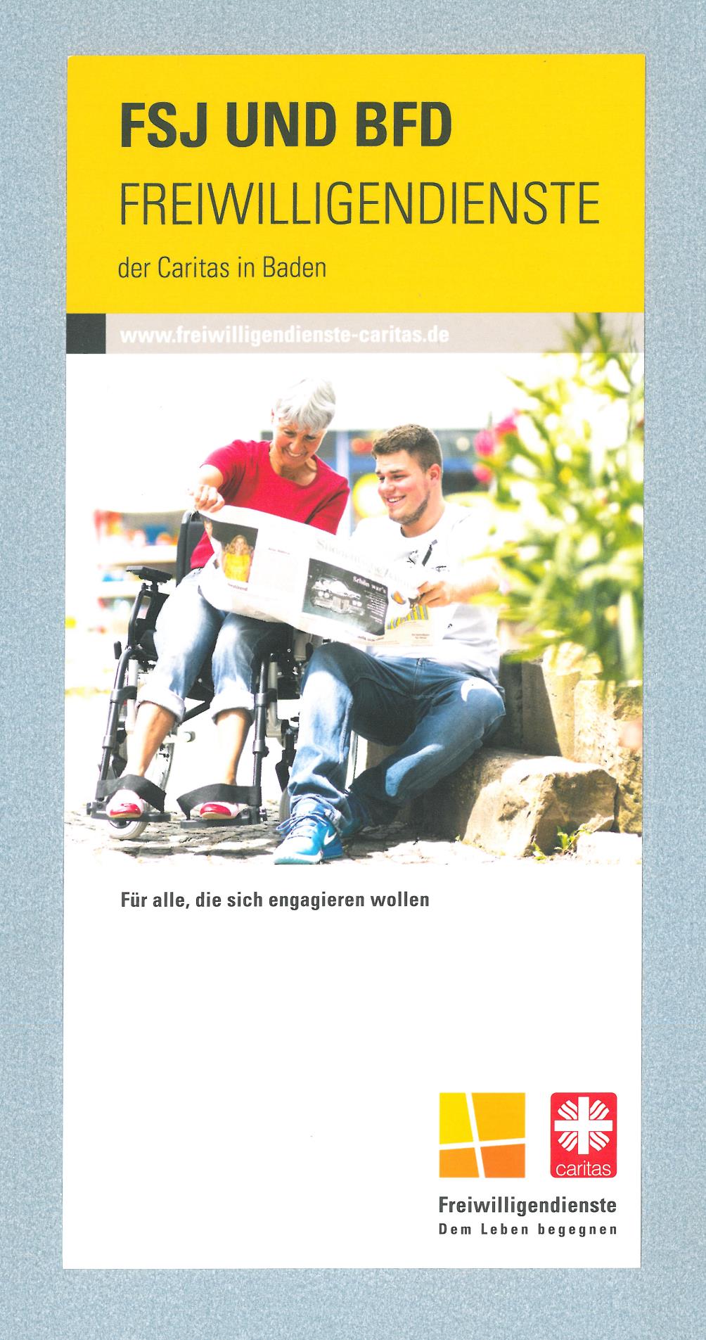 FSJ und BFD | Freiwilligendienste | Infoflyer | Berufe der Kirche Freiburg